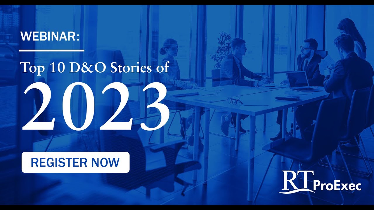 The Top 10 D&O Stories of 2023 - YouTube