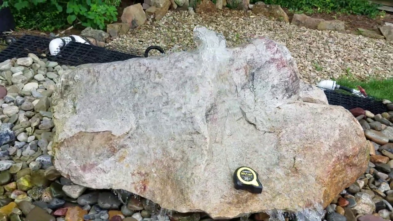 Sharp Top Rock Water Feature - YouTube