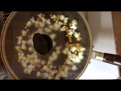 Making popcorn in a frying-pan - YouTube