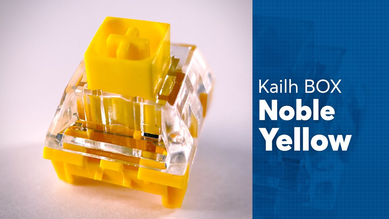 Kailh BOX Noble Yellow Sound Test with GMK, MT3 and SA Keycaps - YouTube