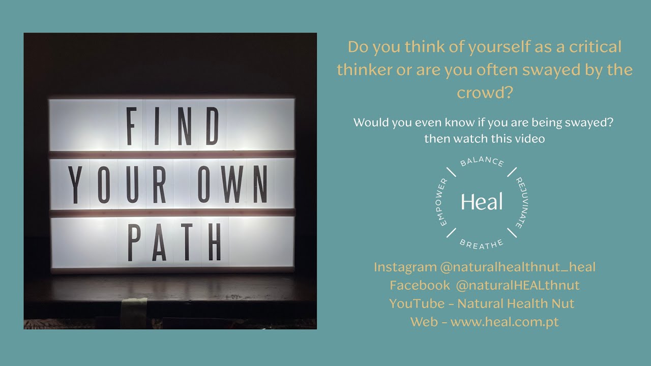 Critical thinking vs following the heard - how to ensure you are a ...