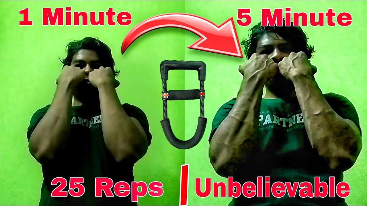 FOREARMS Workout with WRIST EXERCISER Hand Gripper || Only 5 Minutes ...