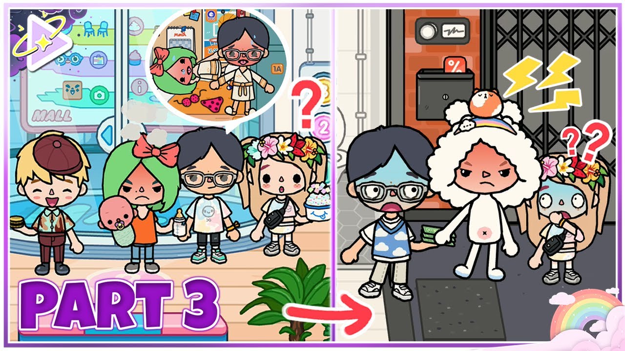 I abandoned my bad family to follow my bad boyfriend😭Part 3😏Toca Boca ...