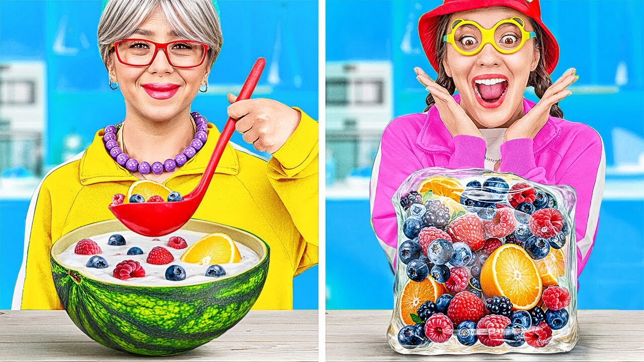 ME VS GRANNY COOKING CHALLENGE! Testing Viral Food from TikTok by 123 ...