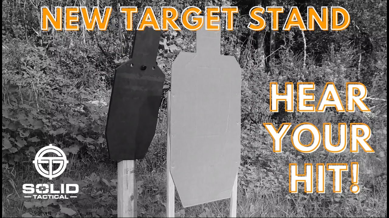 New Dual AR500 Steel USPSA Target Stand for shooting Steel and Paper ...