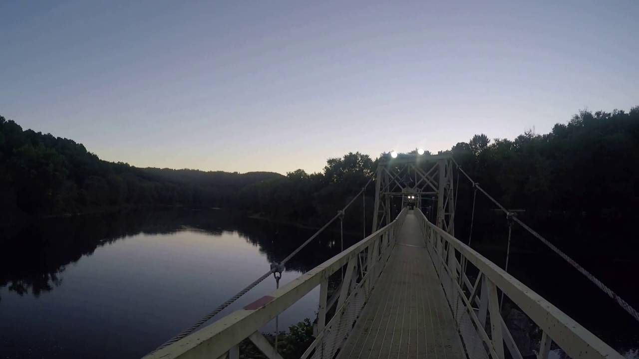 Foot Bridge across the Kiskiminetas River From Leechburg to Hyde Park ...