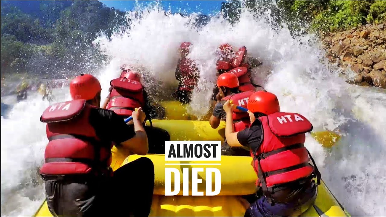 River rafting ACCIDENT & Survive in RISHIKESH (Boat flip) - YouTube