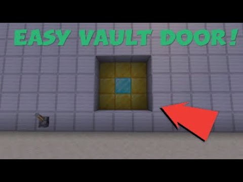 Advanced Vault door! Minecraft Tutorial. - YouTube