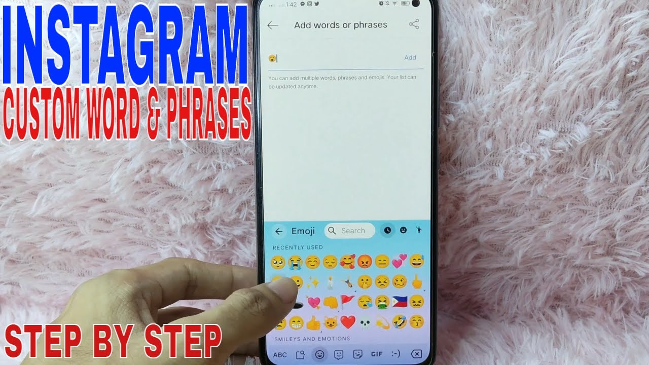 How To Manage Custom Word And Phrases On Instagram 🔴 - YouTube
