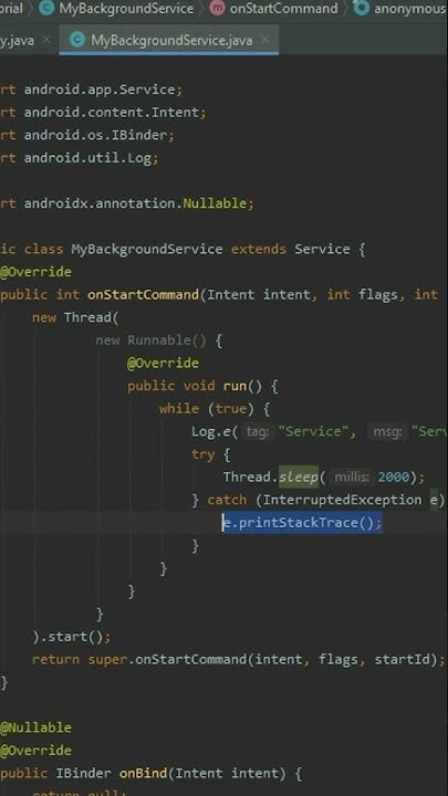 Background Services in Android Shorts - YouTube