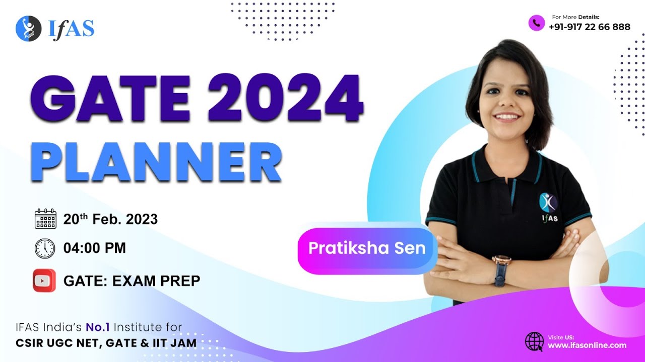 Master Planner For GATE 2024 | GATE Exam 2024 | IFAS - YouTube