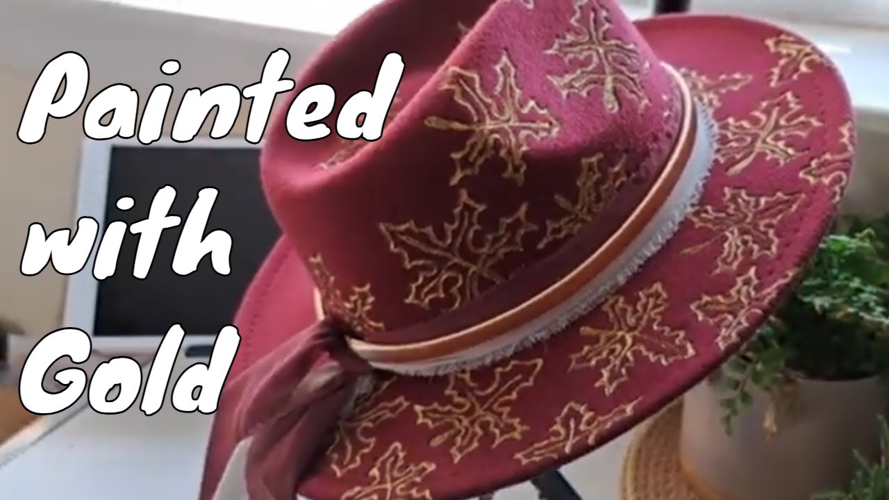 Custom Burned and Painted Hat - YouTube