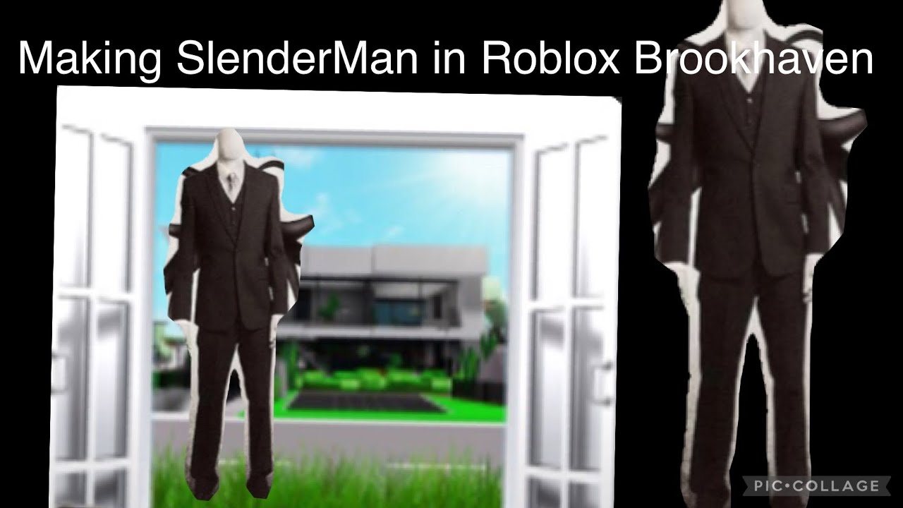 Making Slenderman in Roblox Brookhaven - YouTube