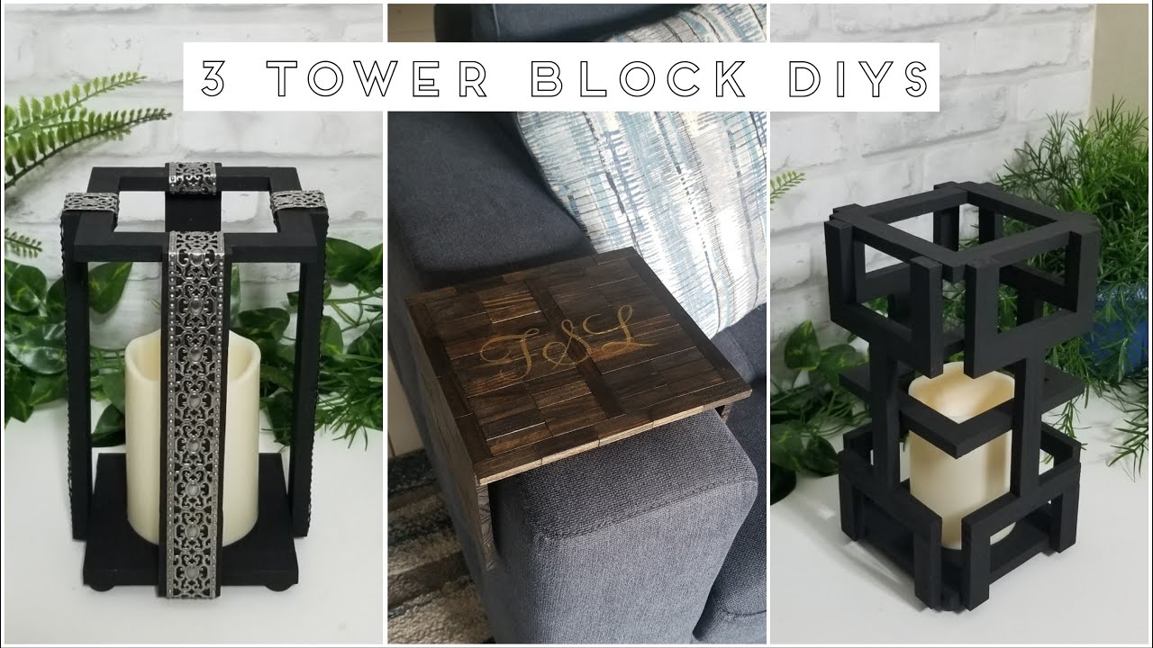 3 TUMBLING TOWER BLOCK DIYS 2022 - YouTube