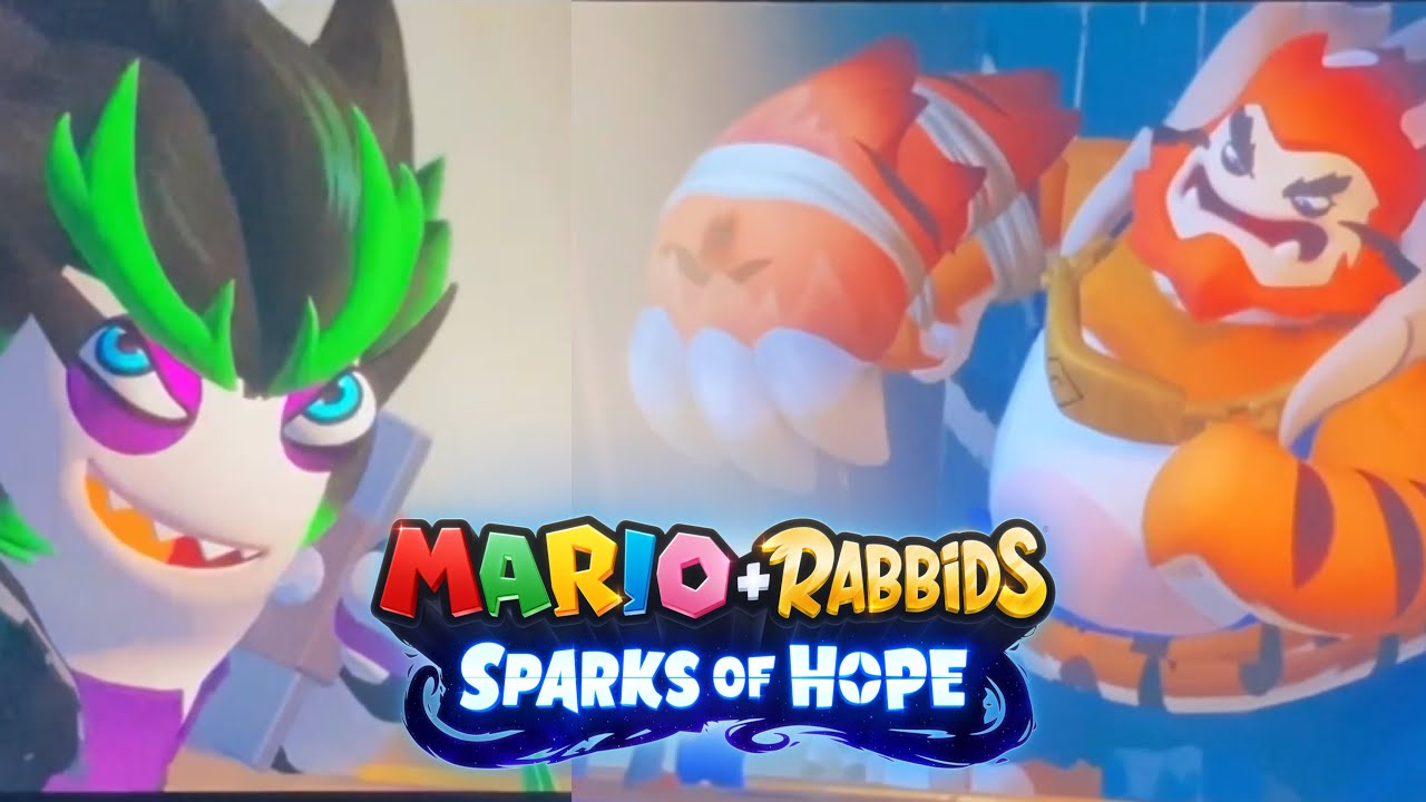 Mario+Rabbids Sparks Of Hope Edge The Spark Hunter Vs Giant Wildclaw ...