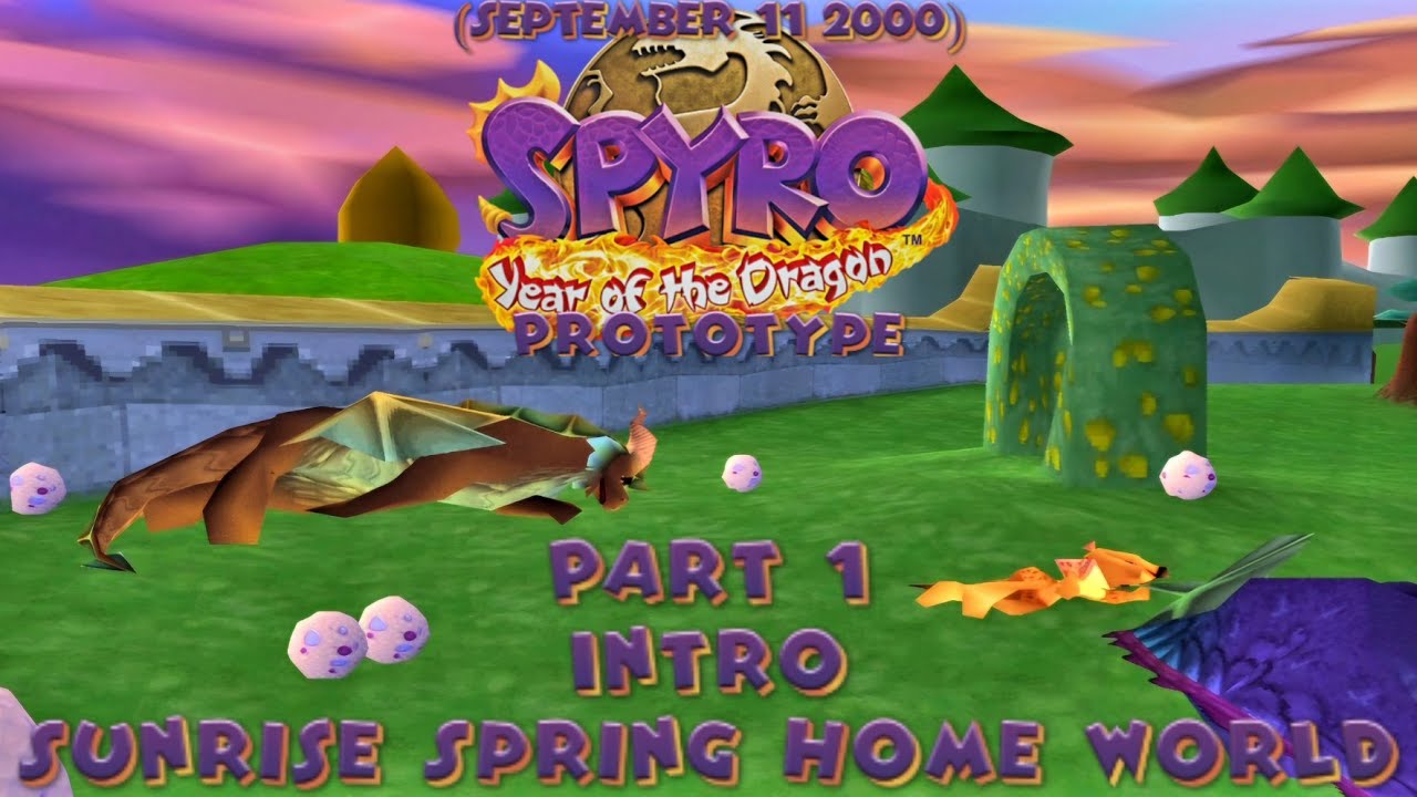 Spyro 3 Year Of The Dragon: Prototype (September 11, 2000) Part 1 ...