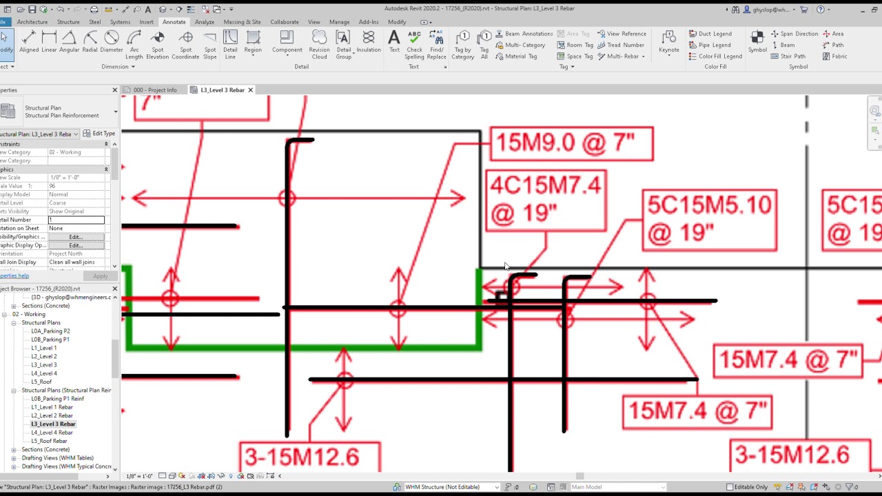 Revit "tracing" pdf markup - YouTube