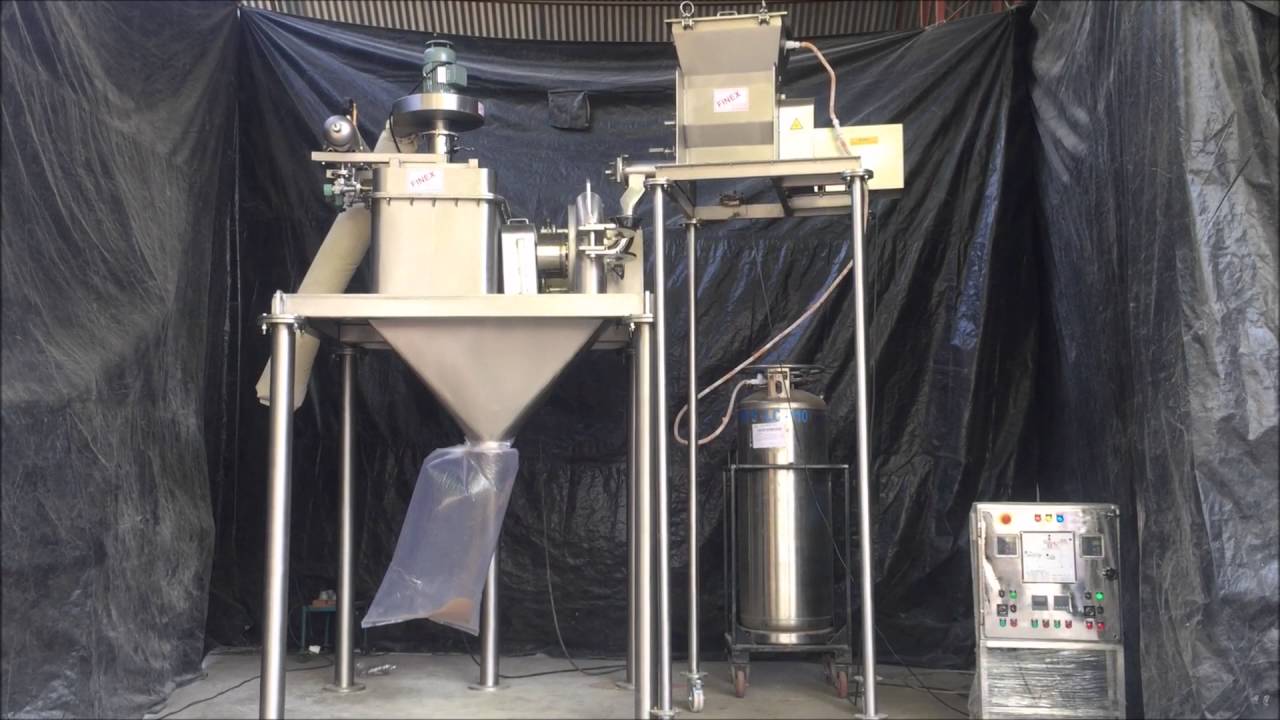 Finex Sieves Pin Mill Cryogenic Trial Garam Masala - YouTube