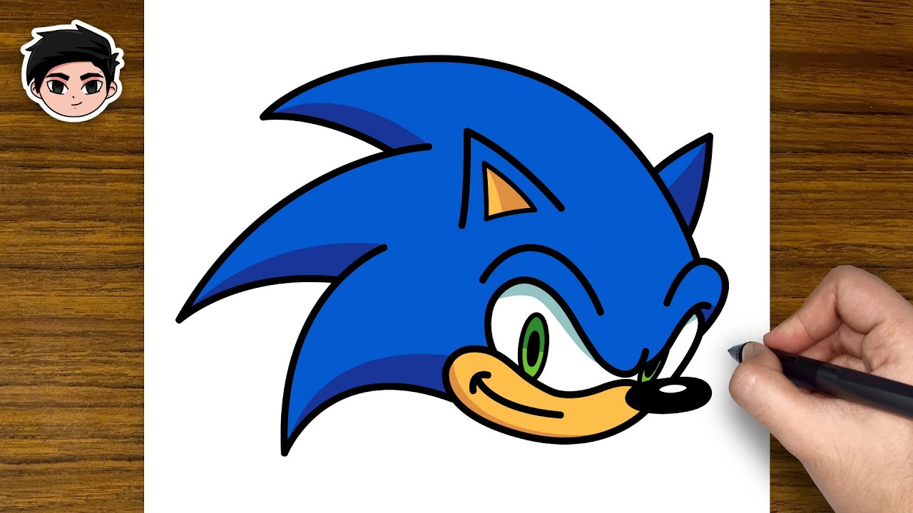 How To Draw SONIC - Step By Step Easy For Beginners - YouTube