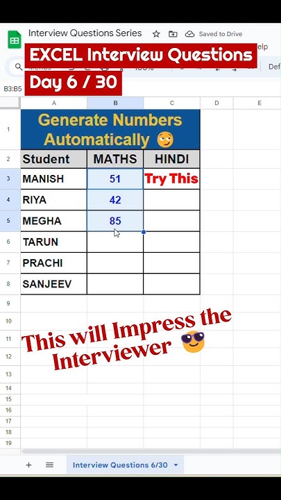 Excel Interview question Day 6/30 #excel #exceltips #exceltricks #viralshort #viralvideo # ...