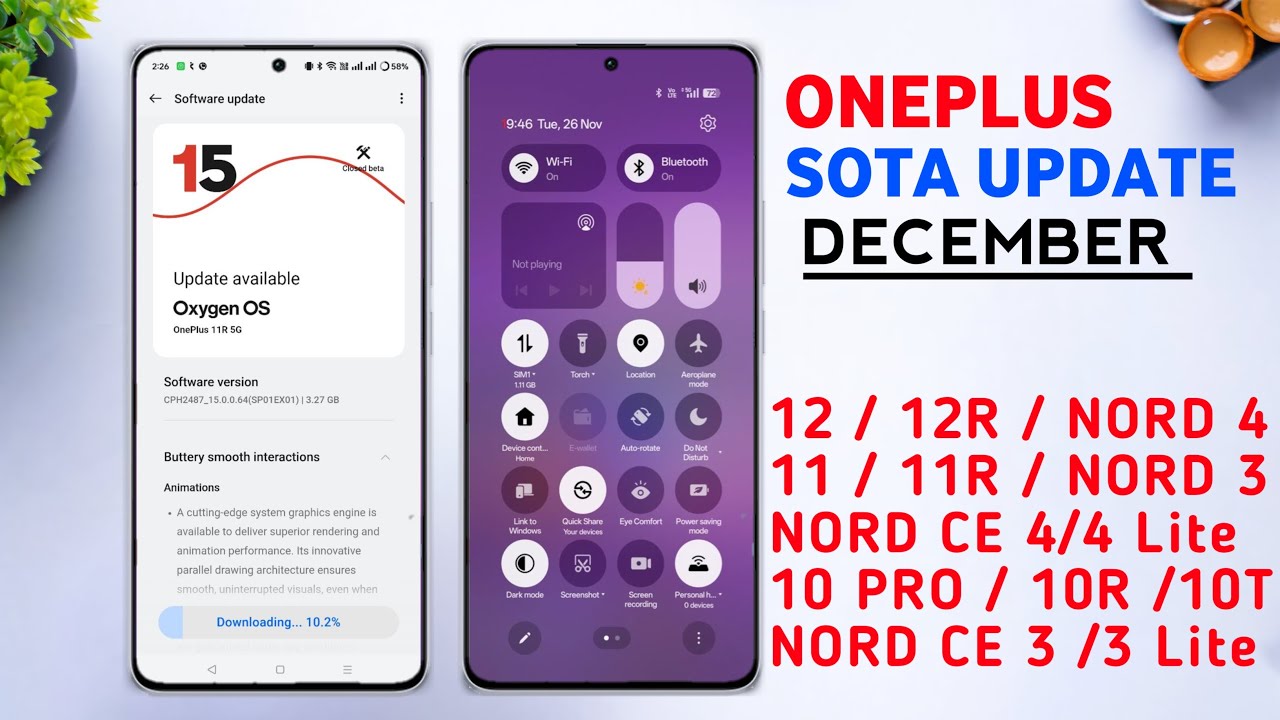 Oneplus SOTA Update : December (New Features) for 11,11R,12,12R,Nord 3 ...