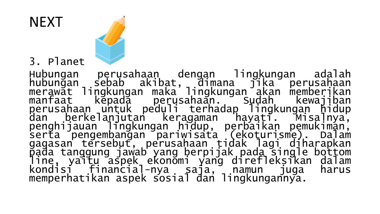 TRIPLE BOTTOM LINE (KELOMPOK 9) TEORI AKUNTANSI UNIVERSITAS MERCU BUANA ...
