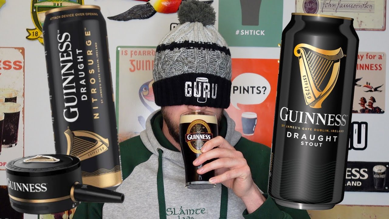 Guinness NitroSurge Vs Regular Can | Blind Taste Test - YouTube