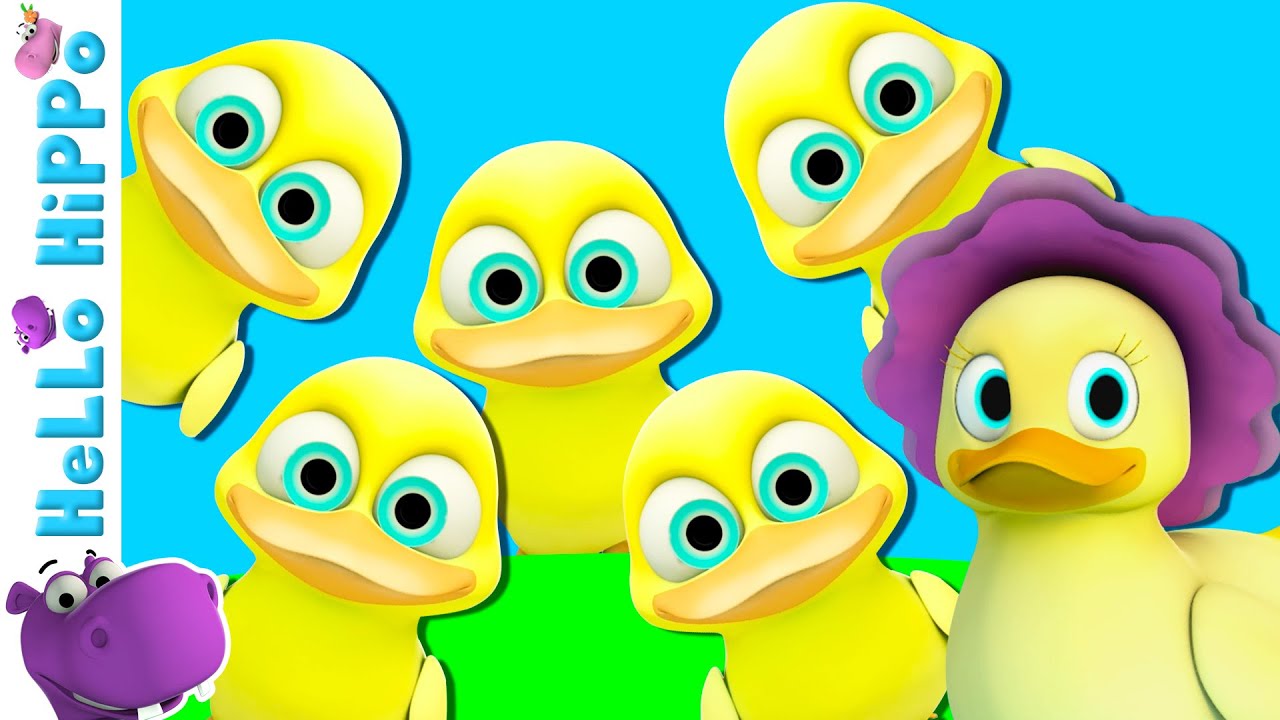 Five Little Ducks Song - Nursery Rhymes for Babies | Hello Hippo - YouTube
