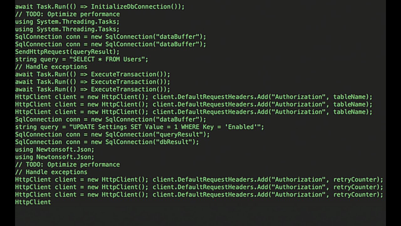 Simulated Code Typing / Vintage CRT Animation for Videos / VideoFX ...