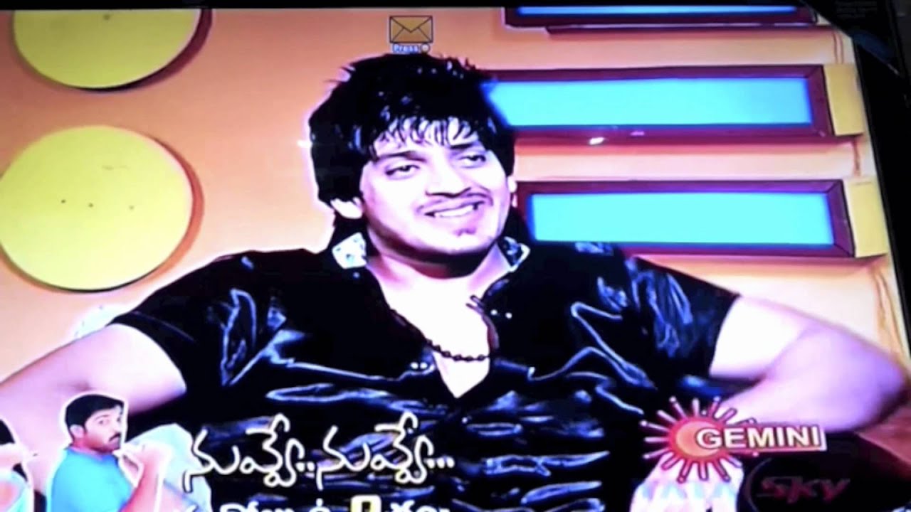 vishu reddy at gemini t.v 24 frames - YouTube