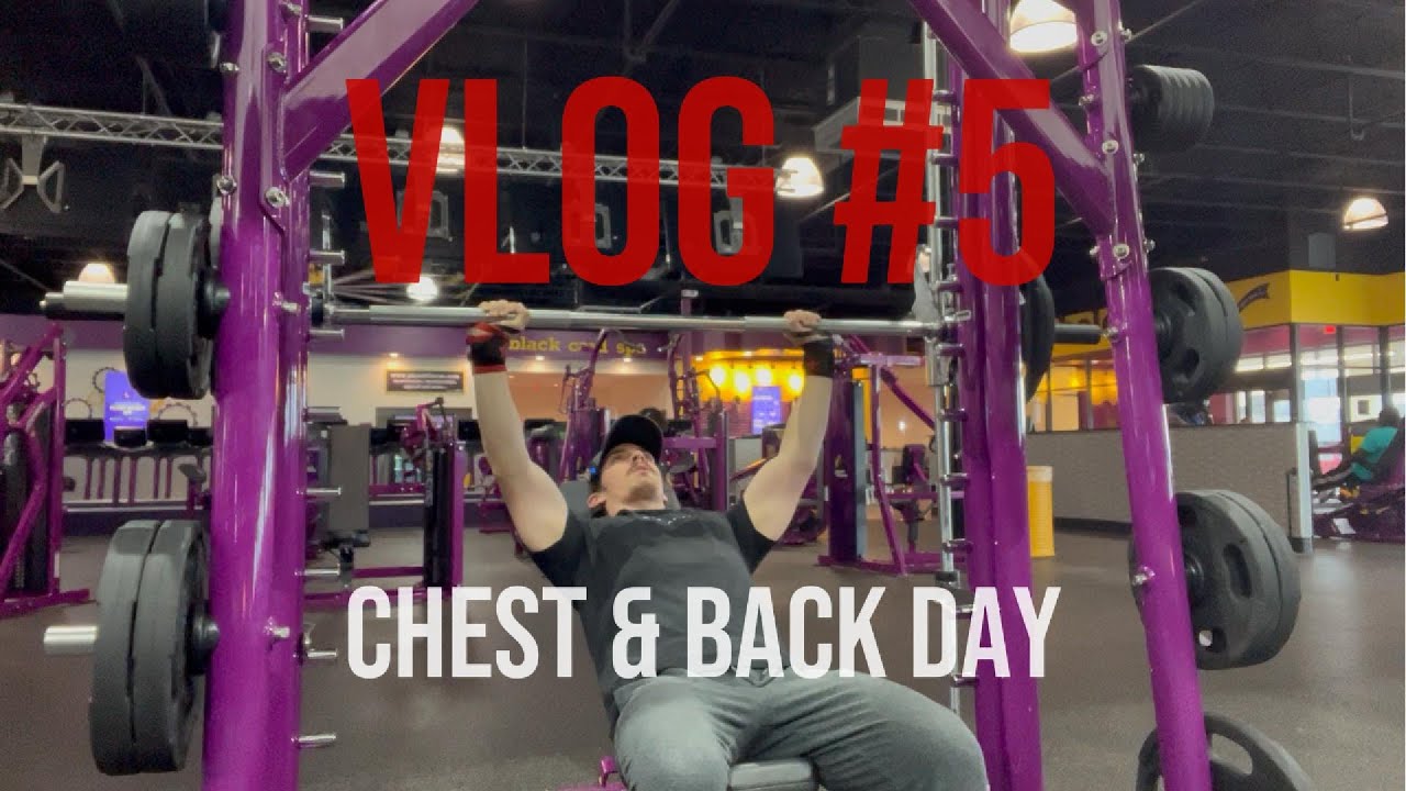 VLOG #5 (CHEST & BACK DAY at Planet Fitness) - YouTube