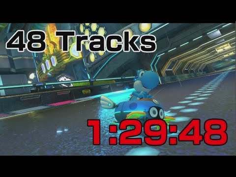 Mario Kart 8 Deluxe - 48 Tracks (200cc / No Items) in 1:29:48 - YouTube