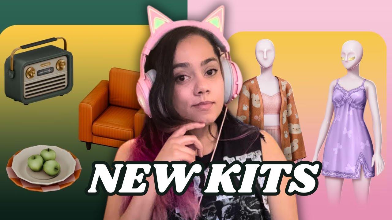 The Sims™ 4 Cozy Kitsch & Sweet Slumber Party Kit Review - YouTube