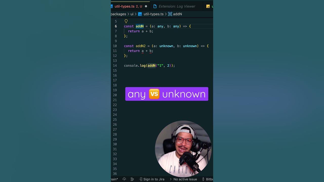 Any 🆚 Unknown ¿cual Necesito Typescript Types Reactjs Typescripttutorial Youtube