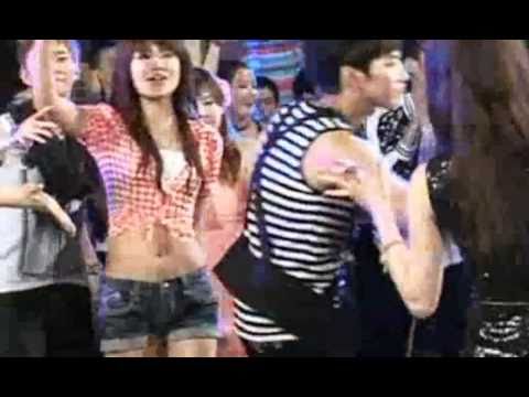 SNSD 2PM TAECYEON IS GIVING A forhead kiss to YOON AH