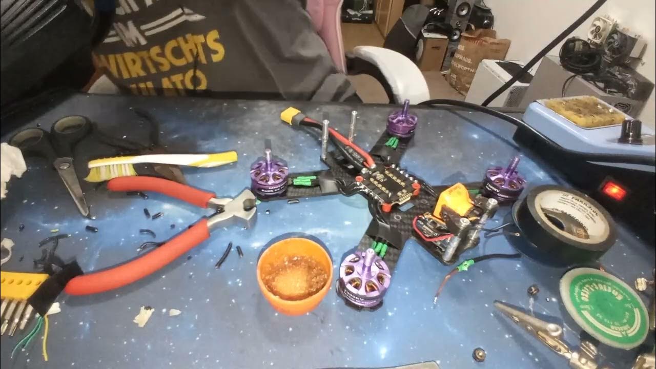 FPVDrone Rebuild Part #3 (F4V3.2S Plus stack) - YouTube