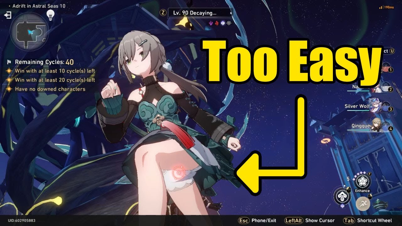 HSR 1.2 MoC 10 is too easy for E6 Qingque - YouTube