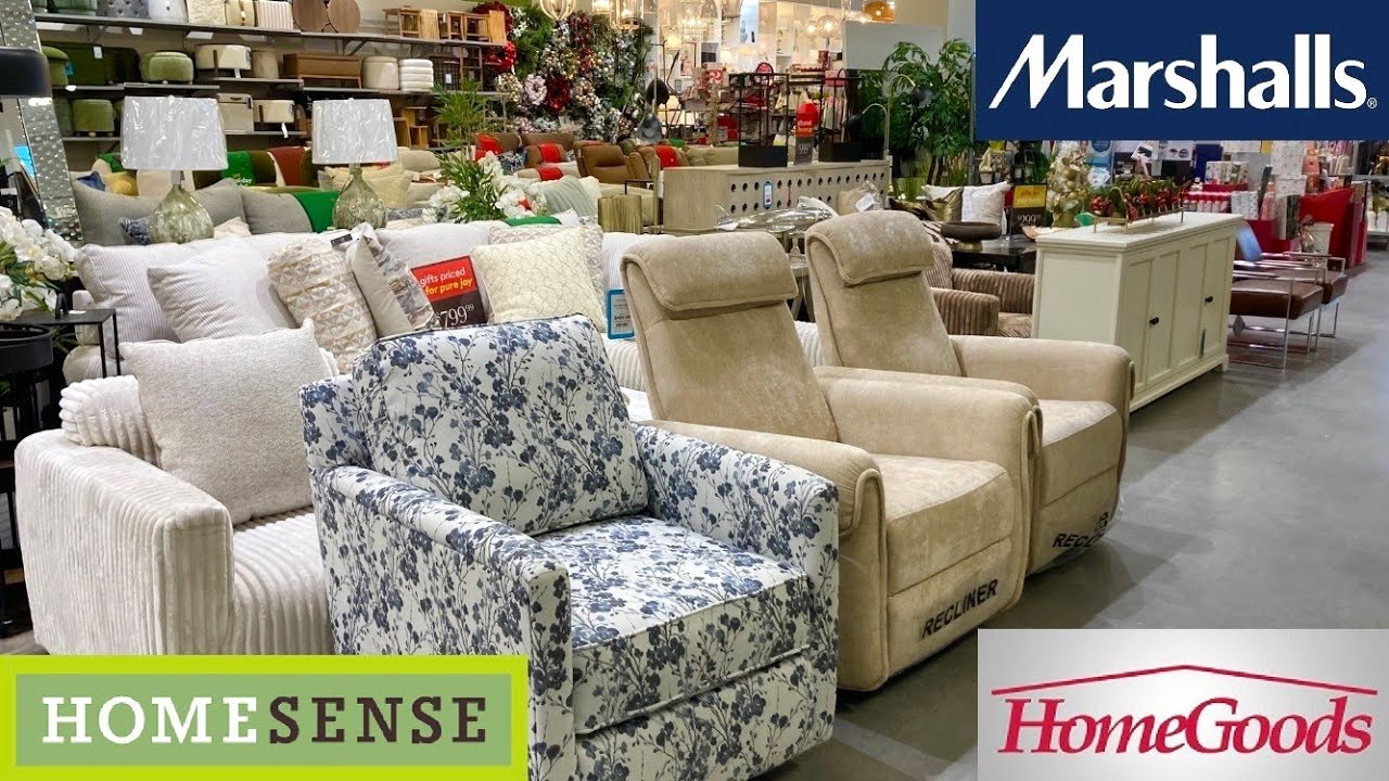 HOMEGOODS MARSHALLS HOME SENSE FURNITURE ARMCHAIRS TABLES SHOP WITH ME ...