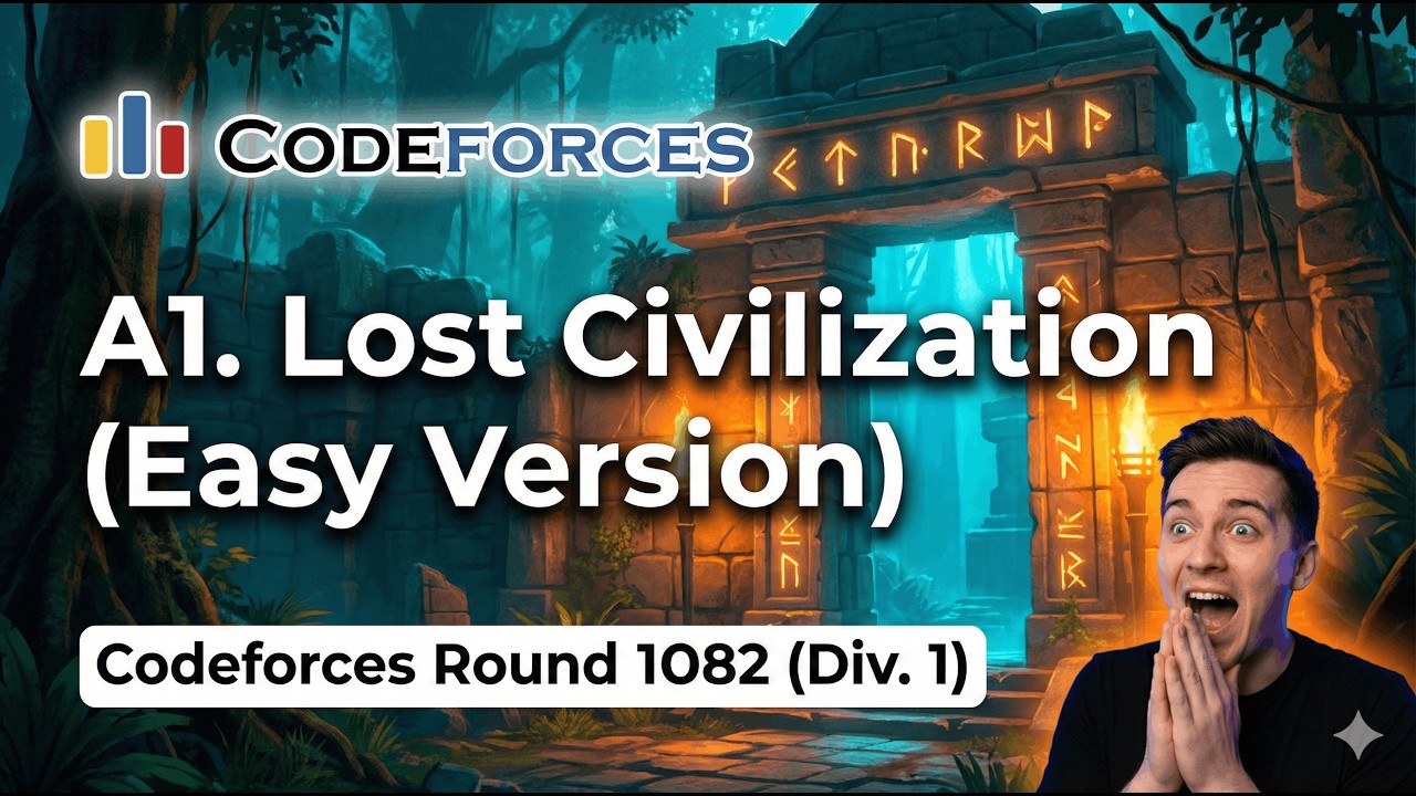 A1 Lost Civilization (Easy) | Codeforces Round 1082 Div 1 | Stack ...