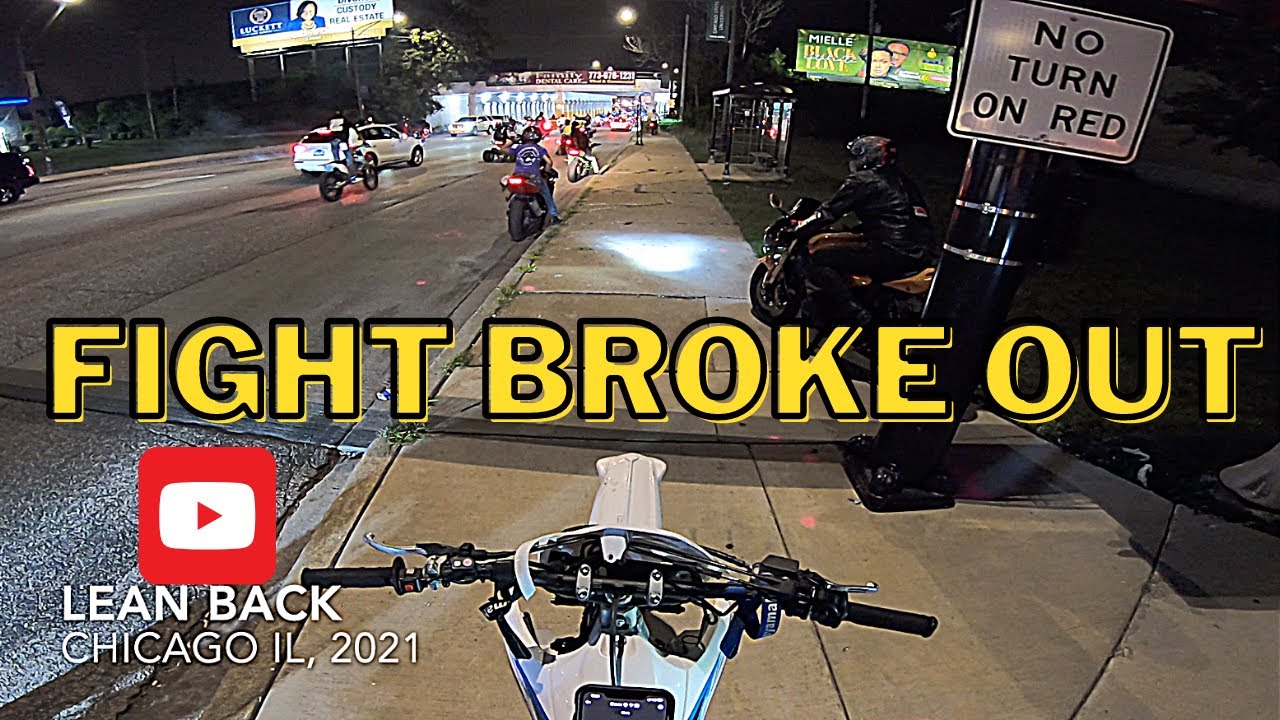 A Fight Broke Out In The Tunnel At Chicago Lean Back Ride Out - YouTube