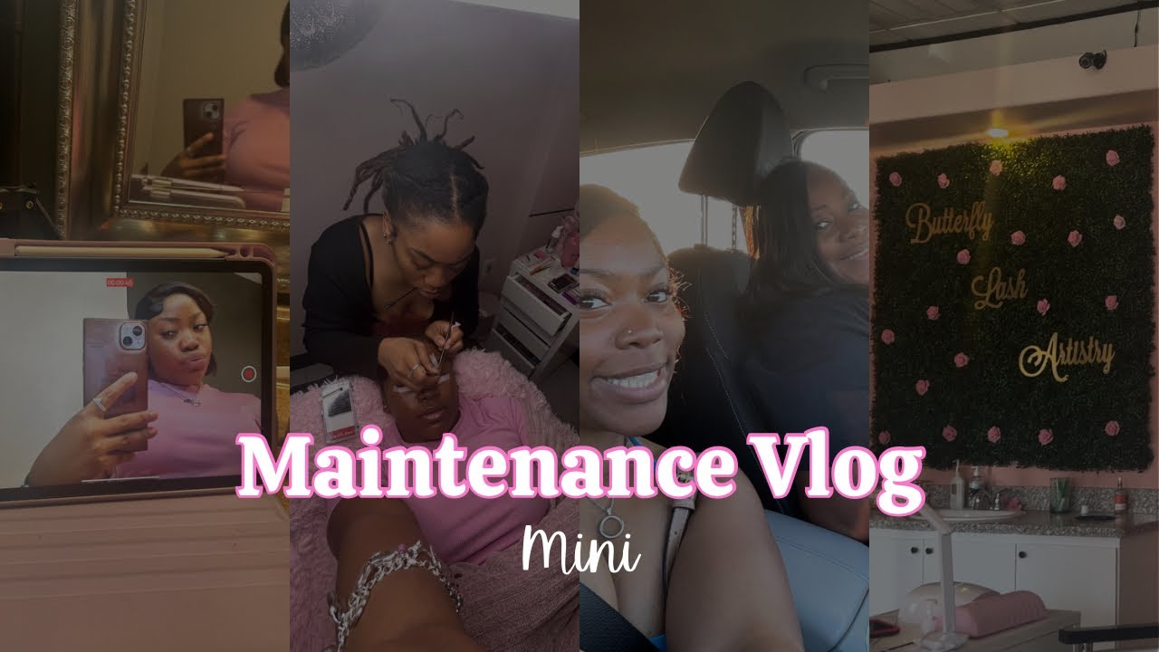 Mini Maintenance Vlog💕 | Hair + Lashes - YouTube