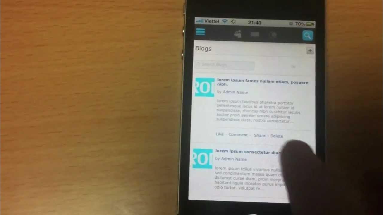 Phpfox Mobile Application - Social App Demo - YouTube