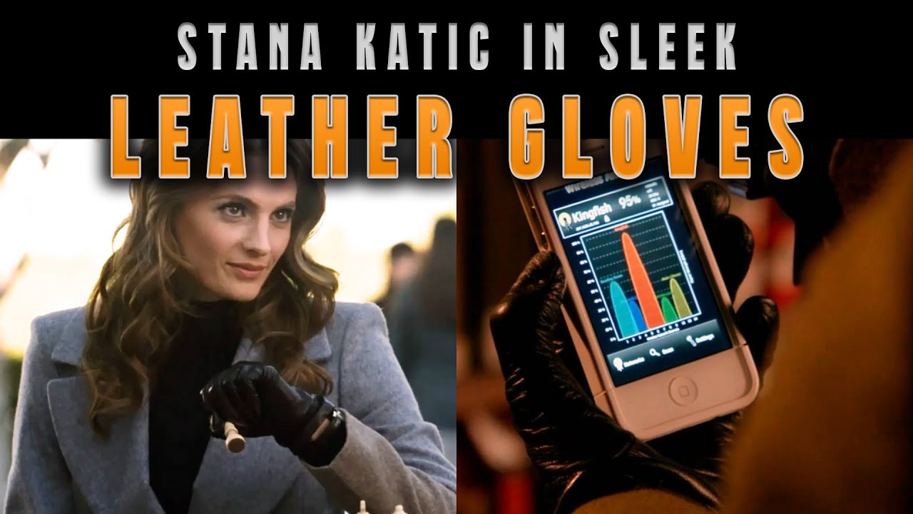 Stana Katic as Katherine Beckett – Leather Gloves in Castle (Part 4 ...
