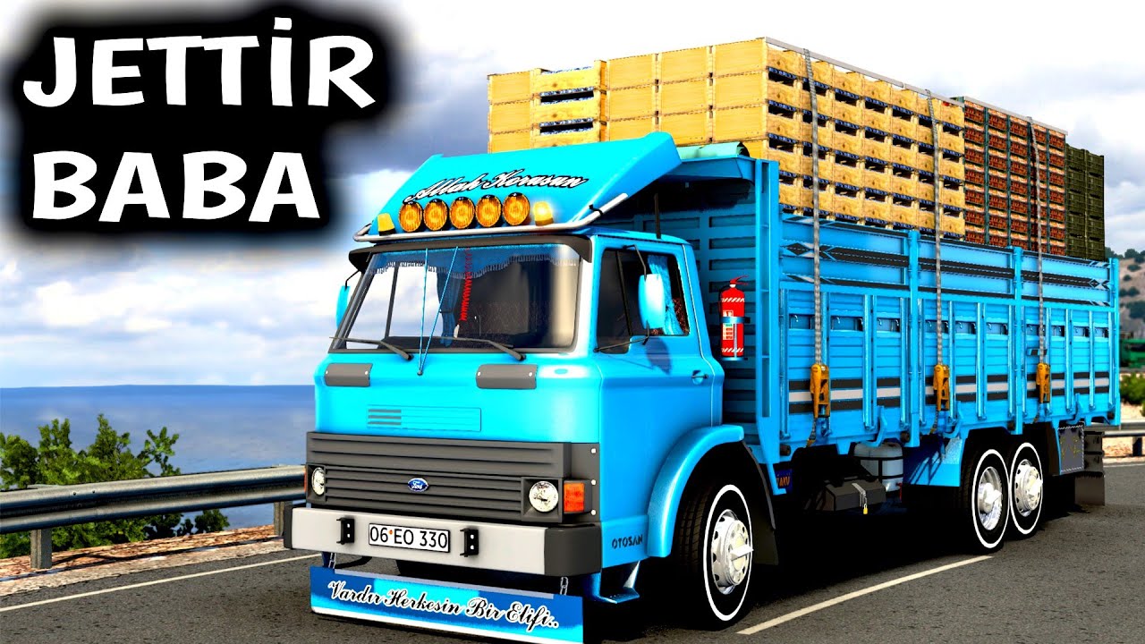 DEDE İLE JETE KALKTIK ETS 2 FORD D1210 MOD - YouTube