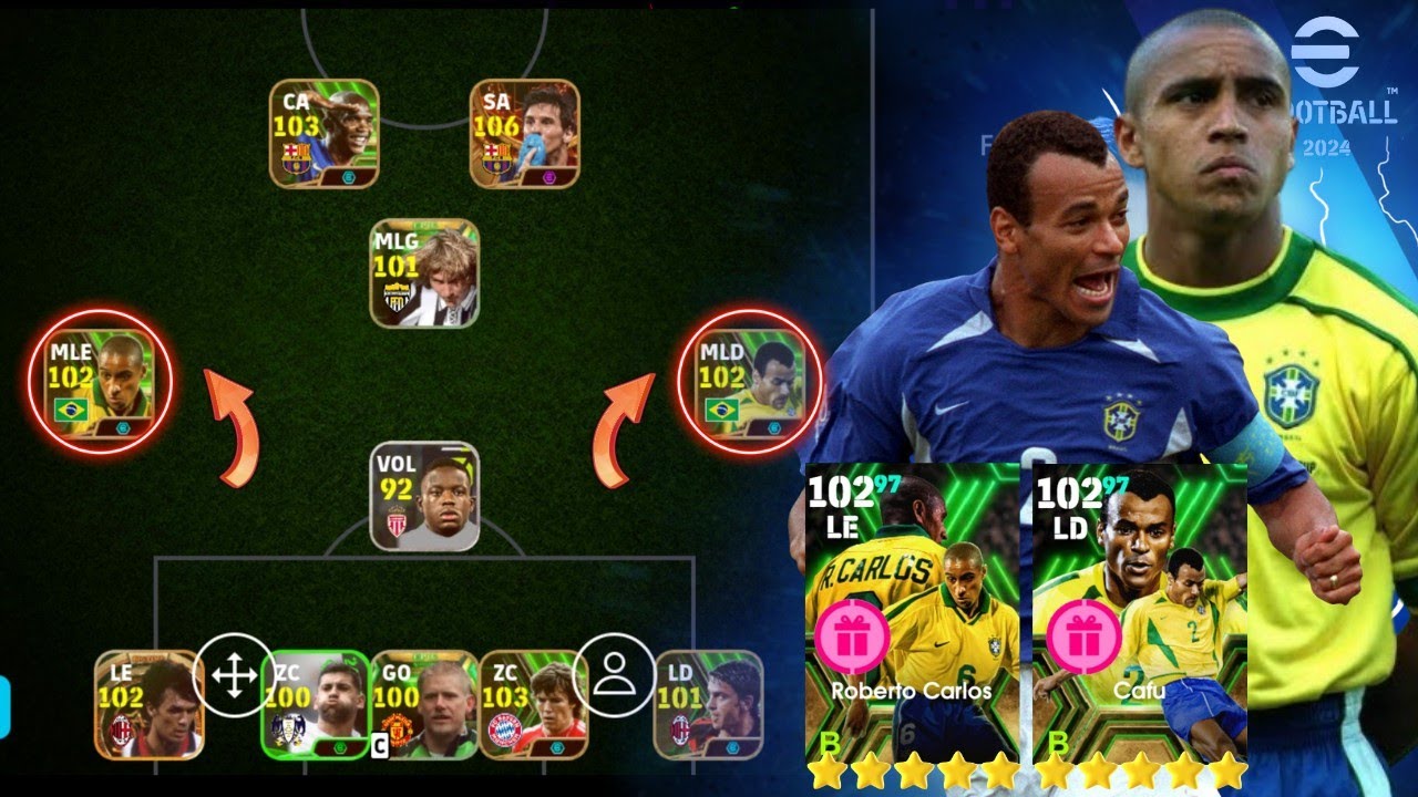 CAFU E ROBERTO CARLOS OS MELHORES JOGADORES GRÁTIS DO MOMENTO NO ...