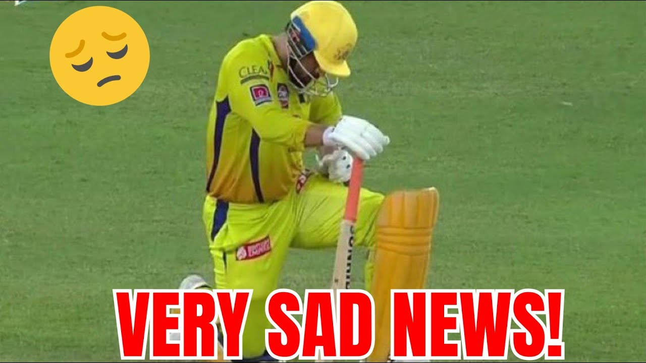 SAD NEWS FOR CSK FANS | Dhoni Leg Muscle Tear 😱 | Cricket News Facts ...