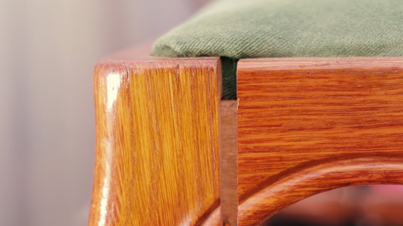 How To Repair A Solid Oak Chair More Than Half A Century Old - YouTube