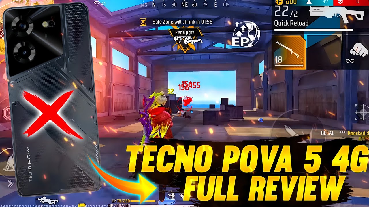 Tecno Pova 5 Free Fire Test | Tecno Pova 5 Free Fire Gameplay || Tecno ...