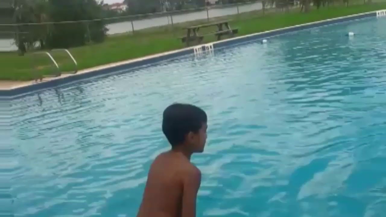 Me at the pool - YouTube