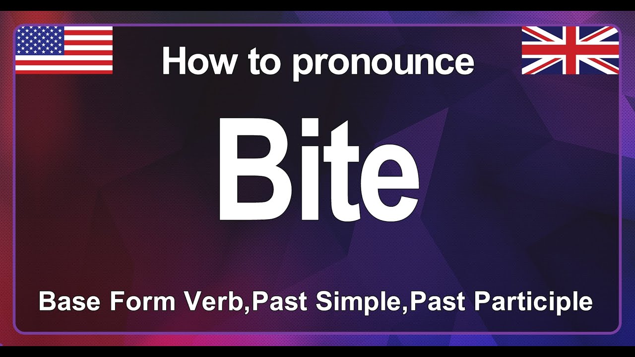 Bite Pronunciation Correctly in English, How to Pronounce Bitten in ...